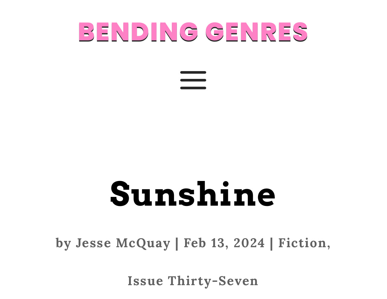 Workshop Alum Jesse McQuay Published in Bending Genres – Writing Workshops