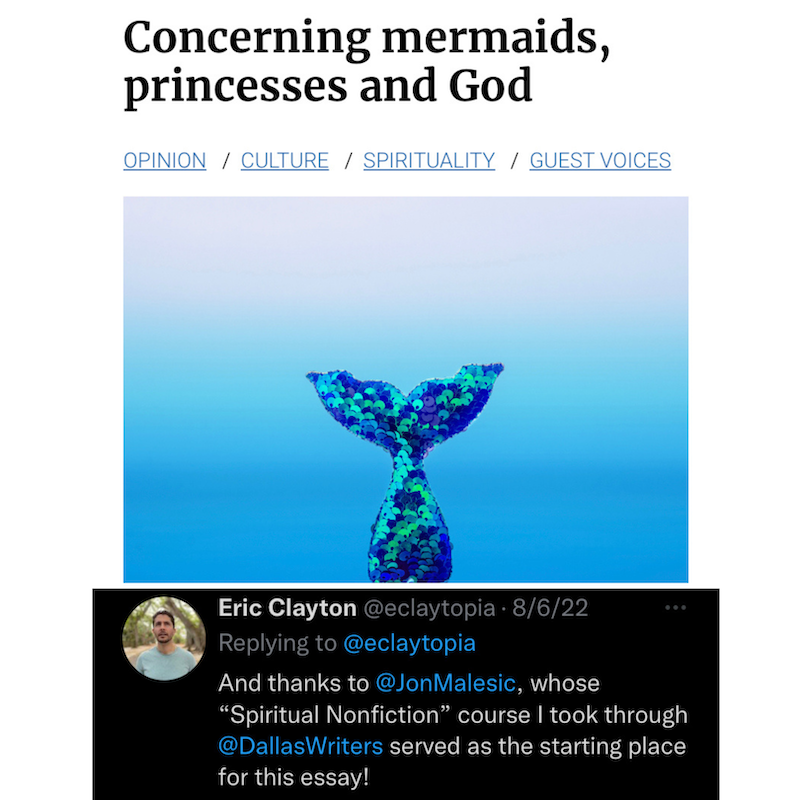 Eric Clayton Published at NCR Online – Writing Workshops