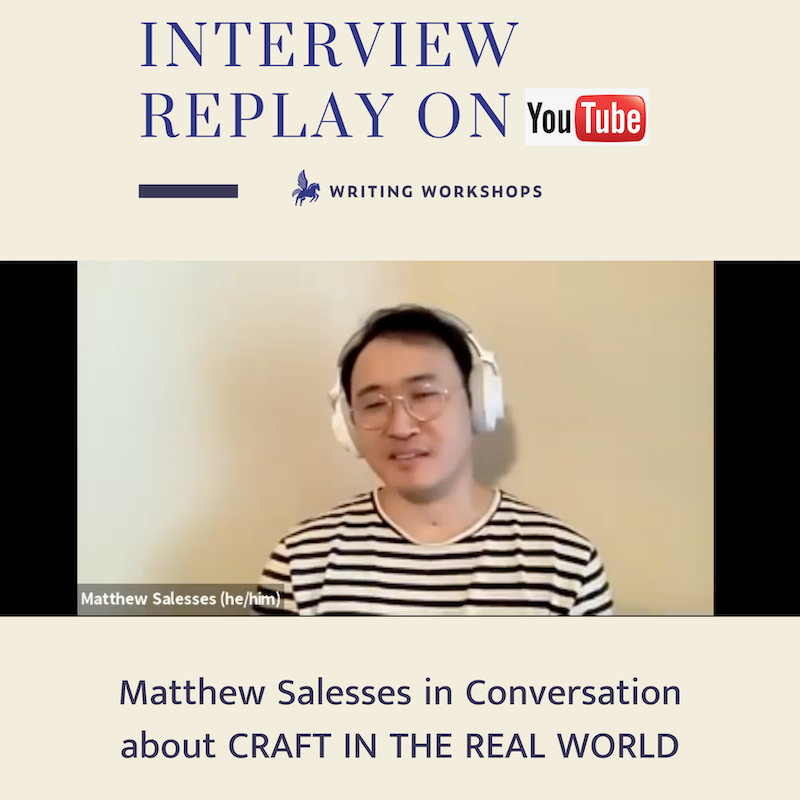 Matthew Salesses in Conversation about CRAFT IN THE REAL WORLD ...